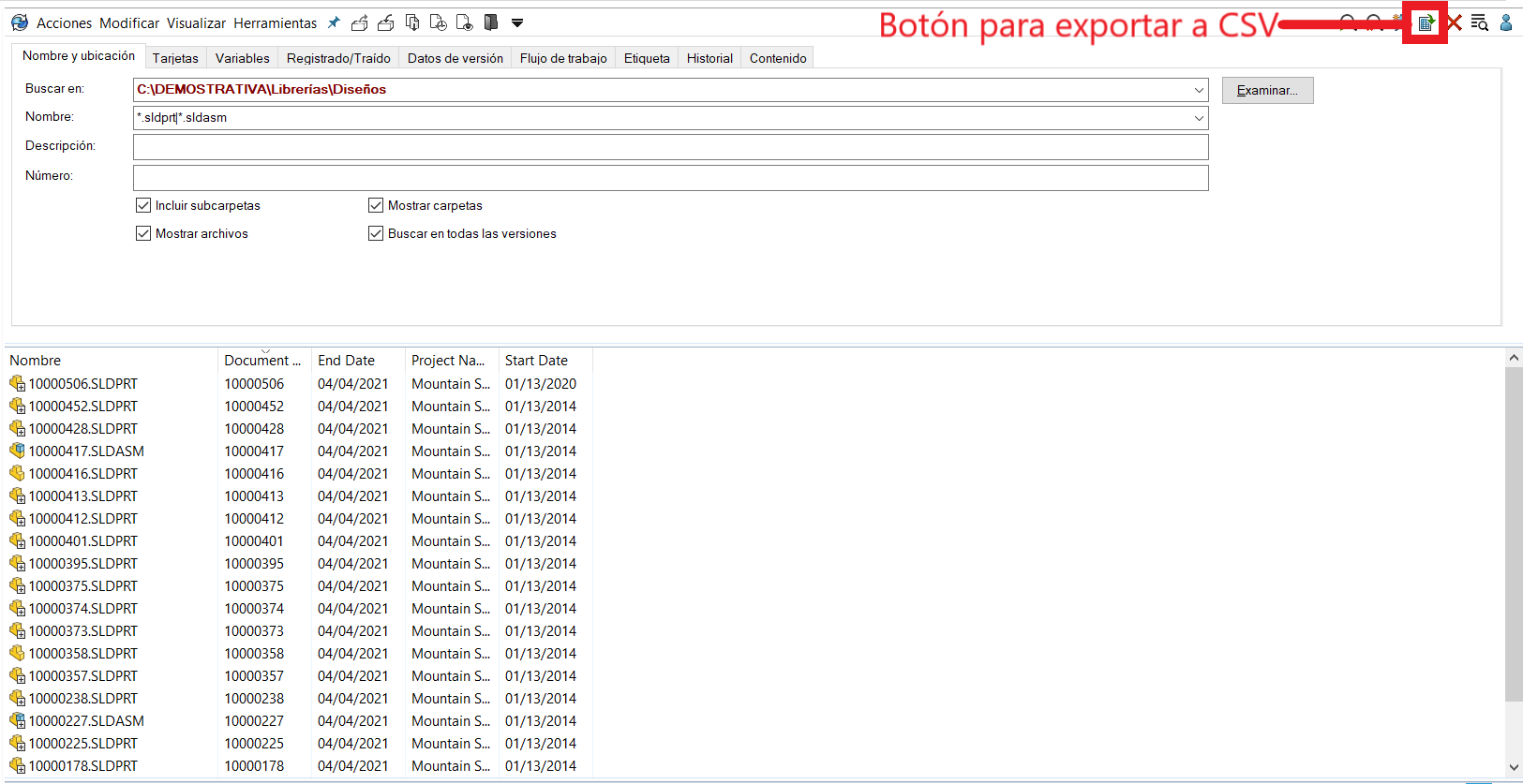 What’s new SOLIDWORKS PDM 2021: Variantes de la vista de columnas ...