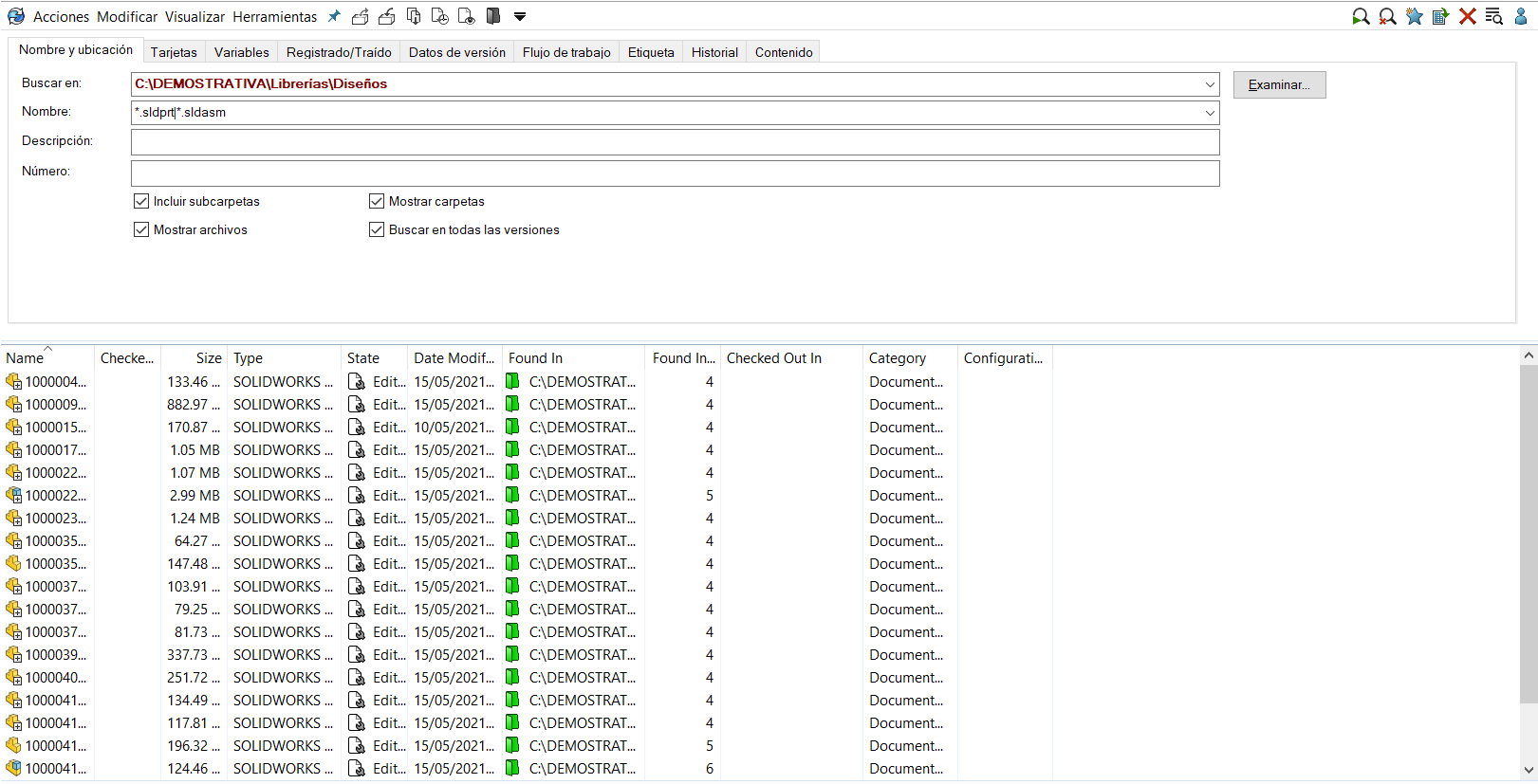 What’s new SOLIDWORKS PDM 2021: Variantes de la vista de columnas ...